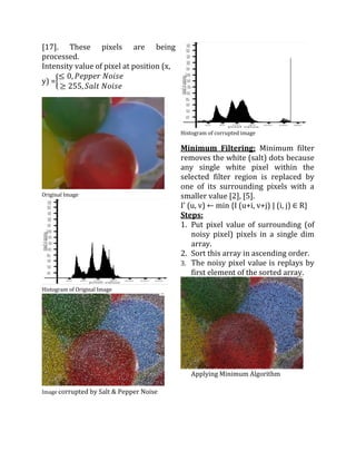 Comparative study of Salt & Pepper filters and Gaussian filters | PDF