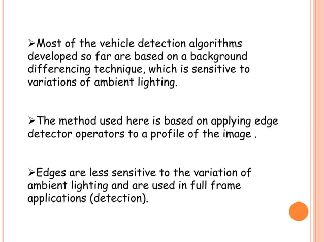 Image Processing Applied To Traffic Queue Detection Algorithm | PPT