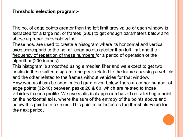 Image Processing Applied To Traffic Queue Detection Algorithm Ppt