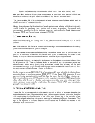 Image processing based girth monitoring and recording system for rubber plantations | PDF ...