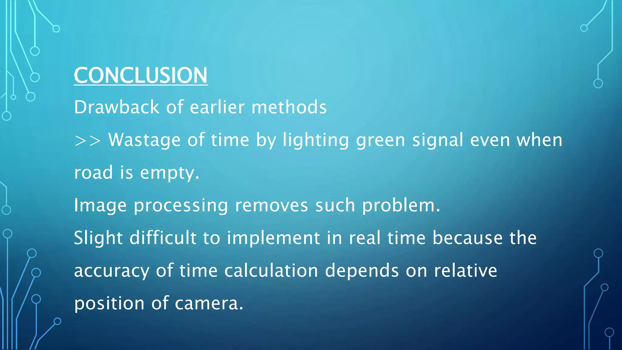 Final Project Presentation On Image Processing Based Intelligent Traffic Control Systemmatlab