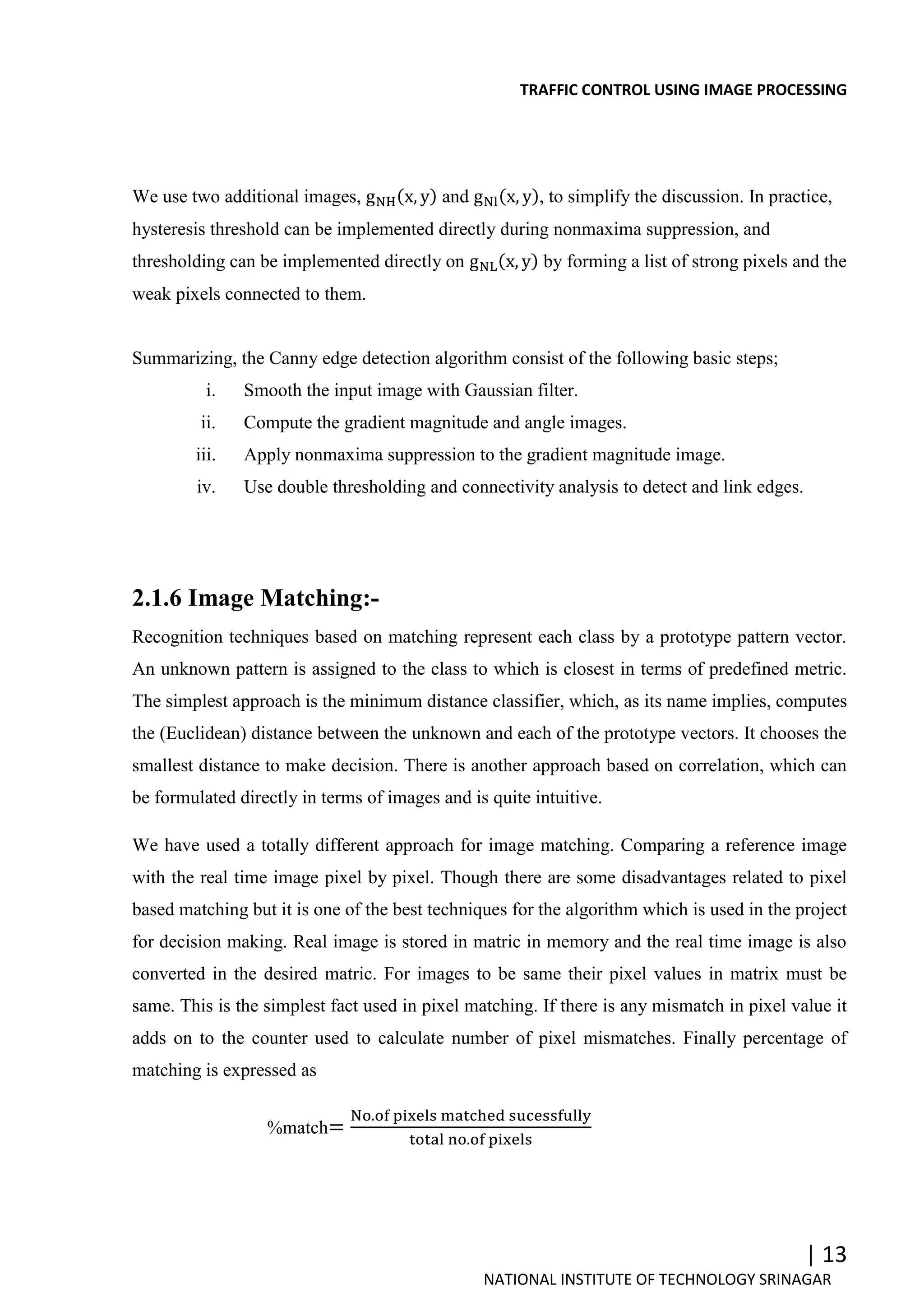 Final Project Report On Image Processing Based Intelligent Traffic Control Systemmatlab Gui Pdf