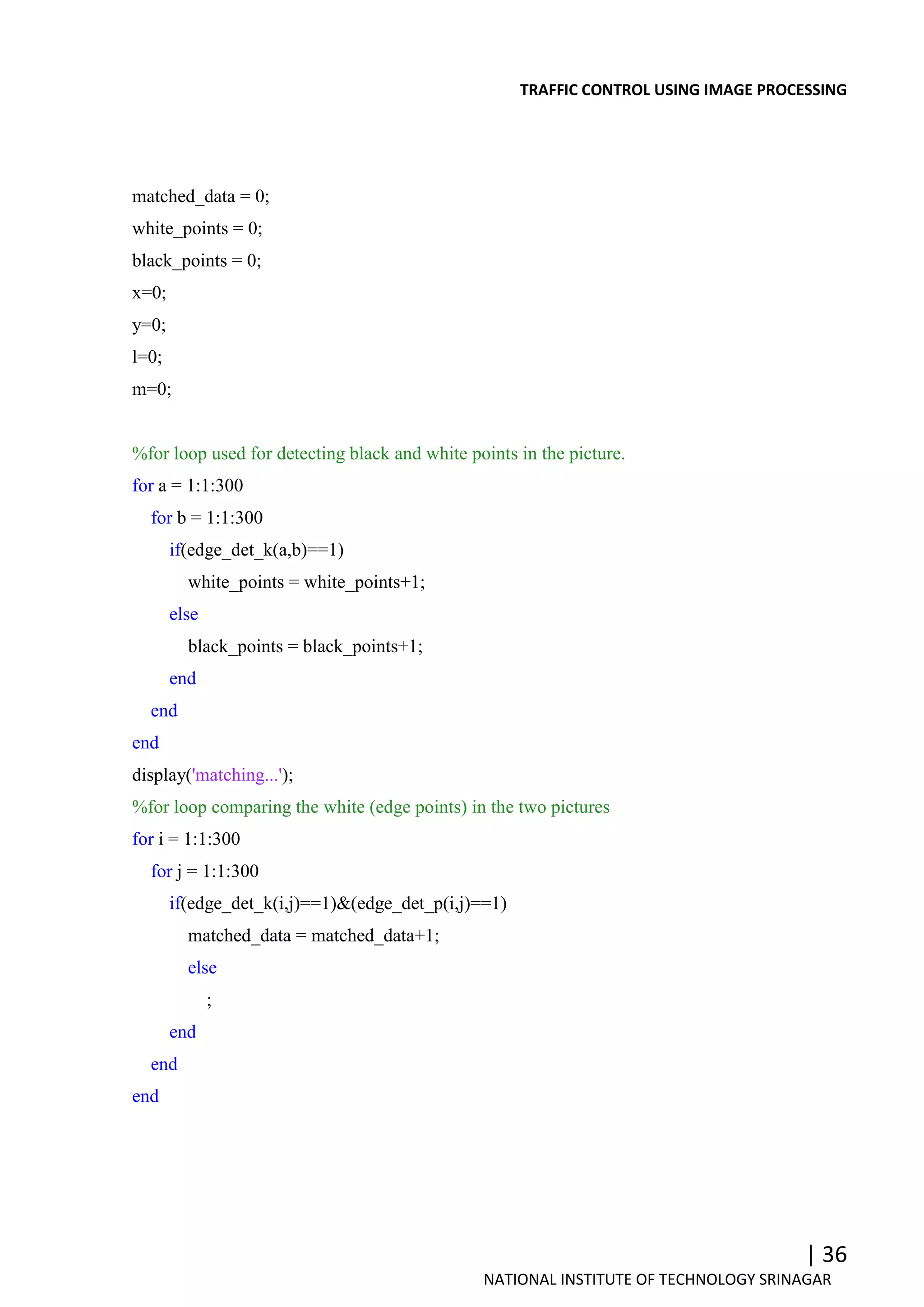 Final Project Report On Image Processing Based Intelligent Traffic Control Systemmatlab Gui Pdf