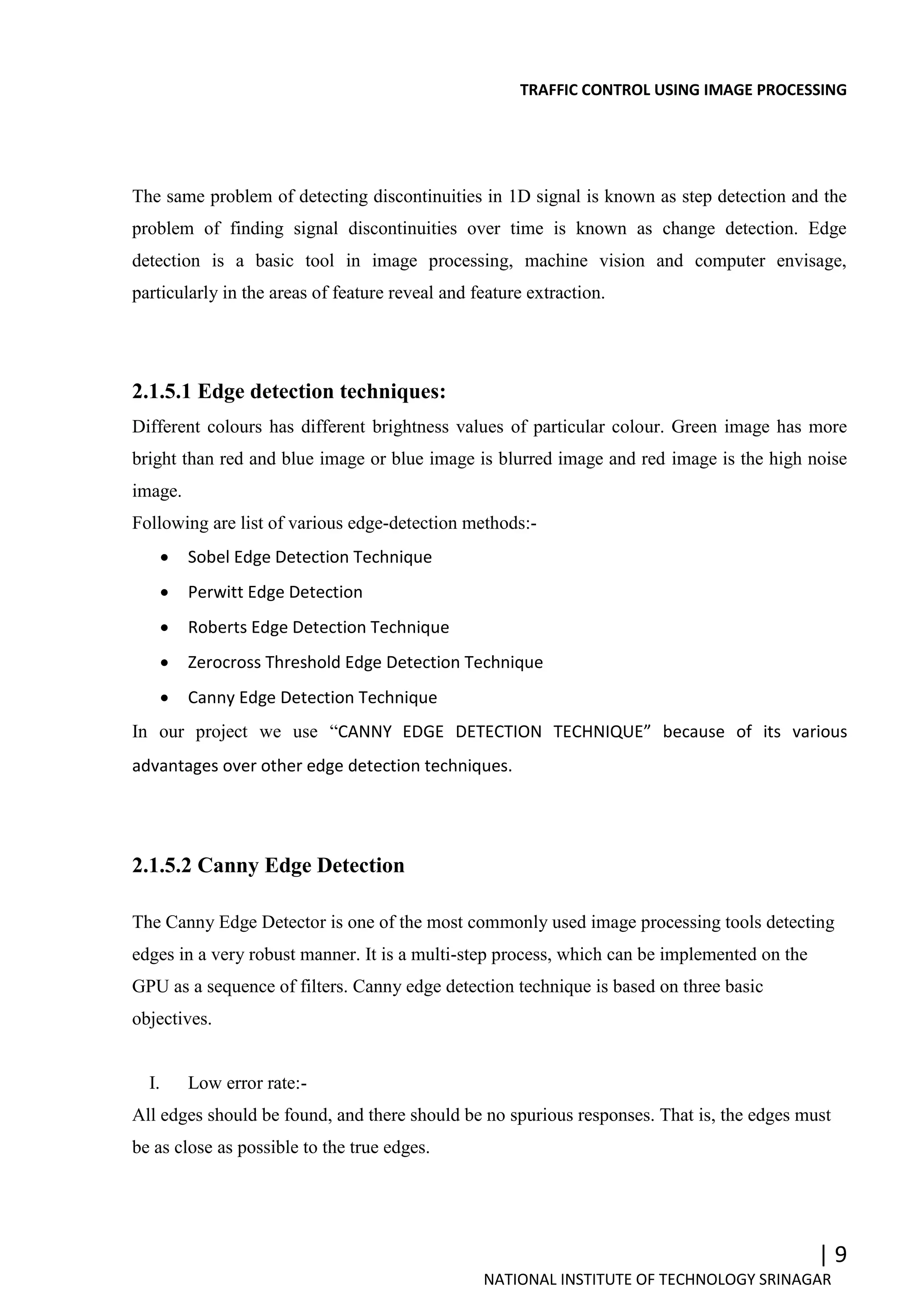 Final Project Report On Image Processing Based Intelligent Traffic Control Systemmatlab Gui Pdf