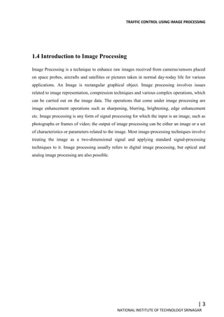 Final Project Report on Image processing based intelligent traffic control system+matlab gui | PDF