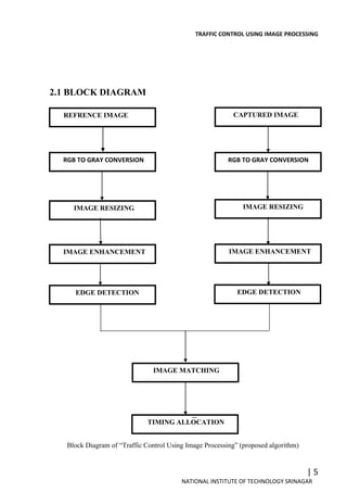 Final Project Report on Image processing based intelligent traffic control system+matlab gui | PDF