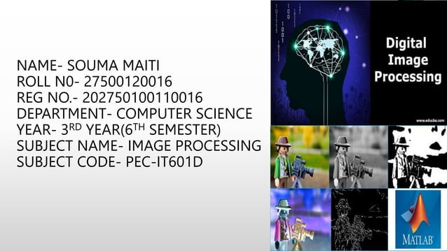 Fundamental Steps Of Image Processing | PPT