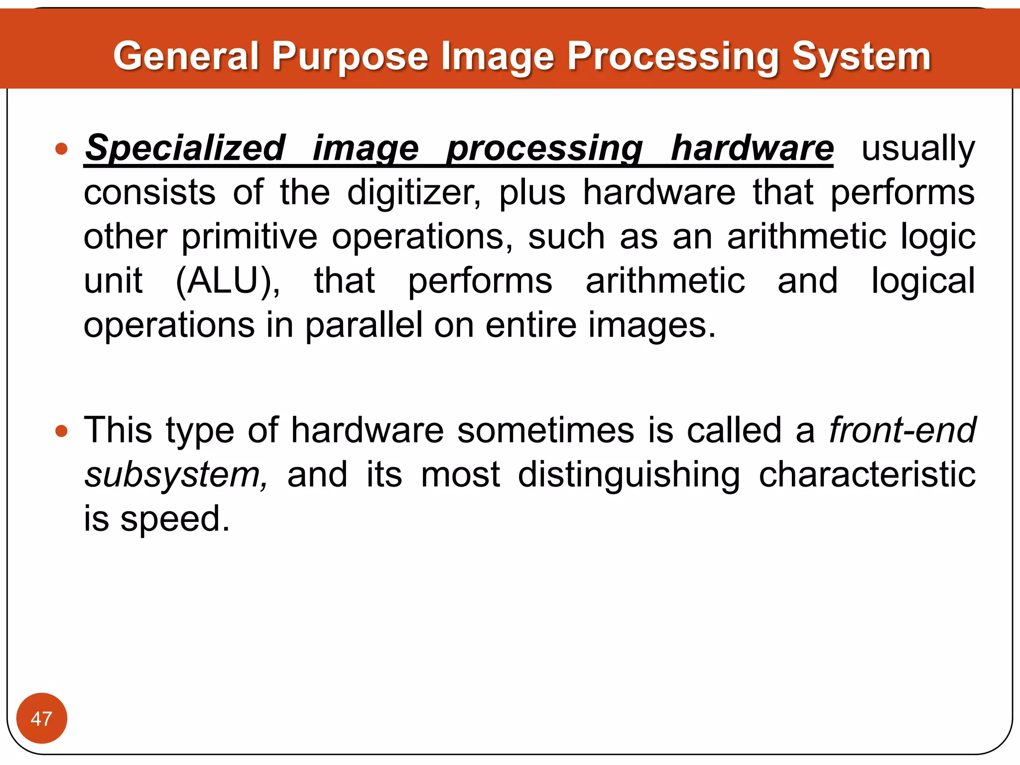 Image processing fundamentals | PDF