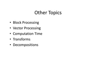 Image processing fundamentals | PDF