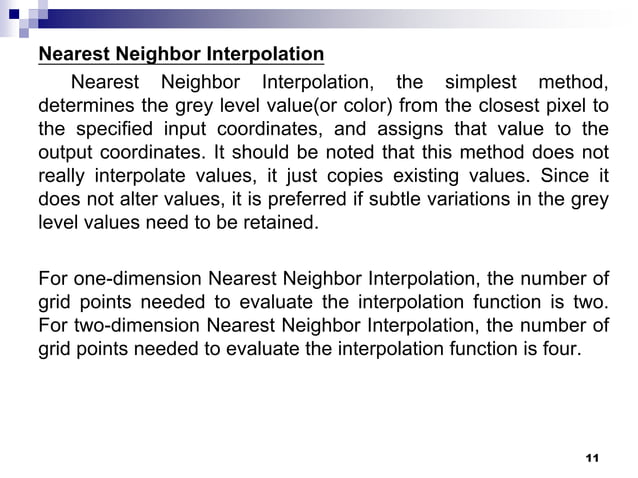 Image Interpolation Techniques with Optical and Digital Zoom Concepts | PPTX