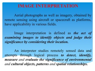 Image processing & interpretation | PPT