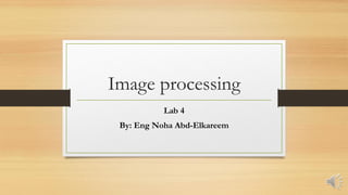 Image processing lab4.pdf image processing | PDF