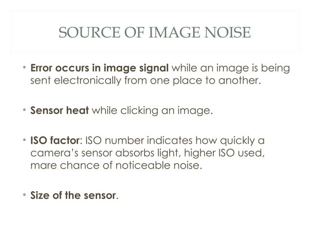 Image processing SaltPepper Noise | PPT | Cameras and Camcorders ...