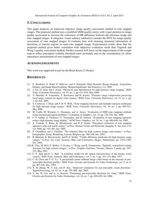 Image Quality Assessment of Tone Mapped Images | PDF