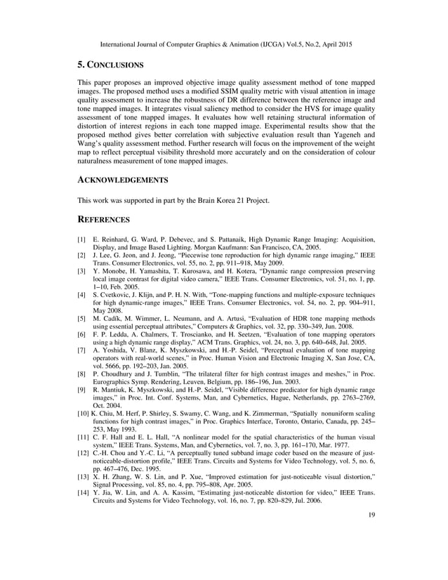 Image Quality Assessment of Tone Mapped Images | PDF
