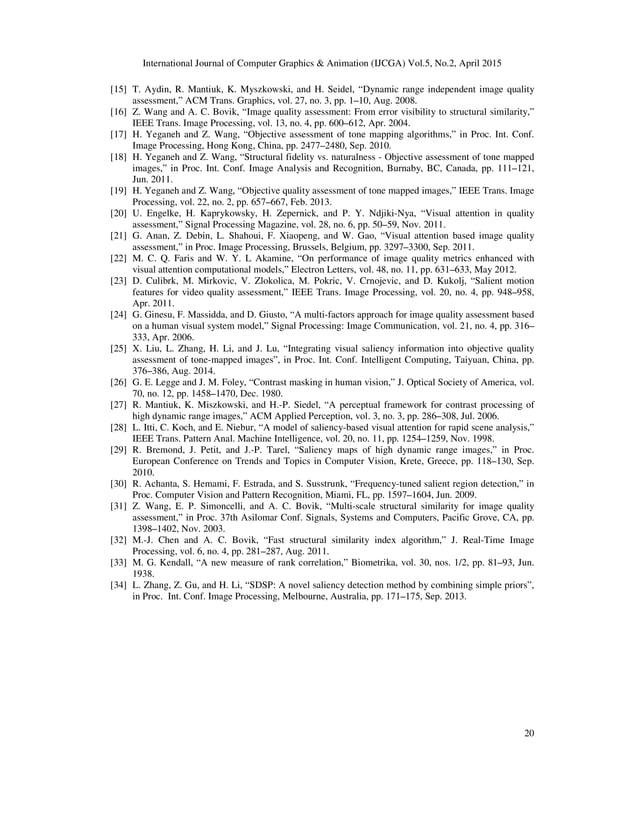 Image Quality Assessment of Tone Mapped Images | PDF