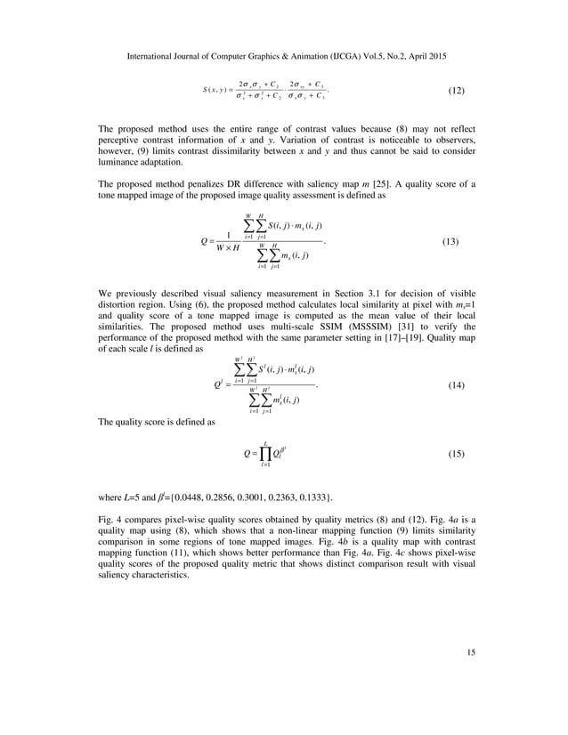 Image Quality Assessment of Tone Mapped Images | PDF