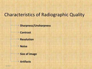 radiographic Image quality by Astuti Mishra | PPT