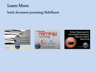 Batch Document Processing with ImageRamp Batch | PPT