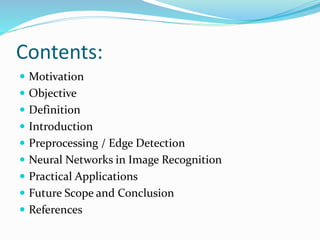 Image recognition | PPTX