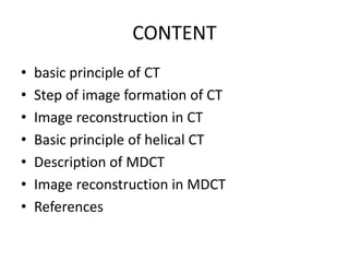 Image reconstrsuction in ct pdf | PDF