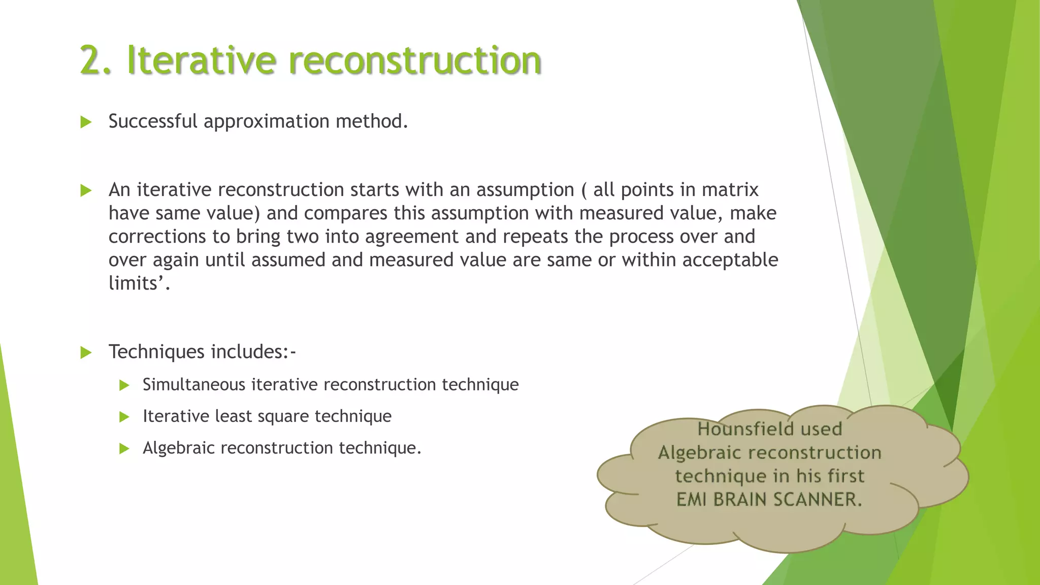 CT Image reconstruction | PPTX