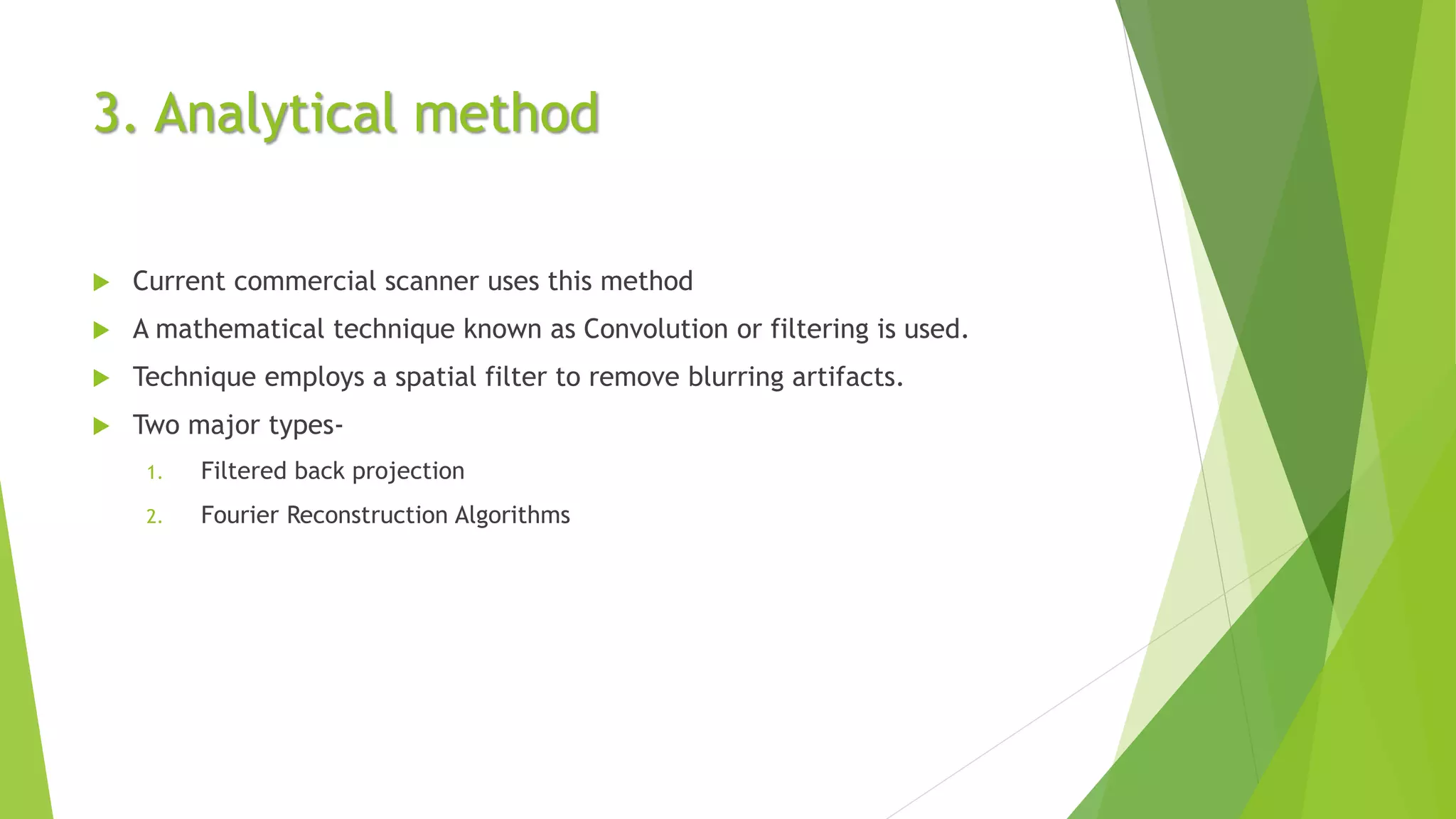 CT Image reconstruction | PPTX