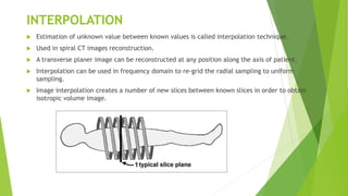 CT Image reconstruction | PPTX