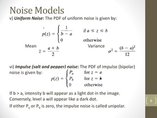 Image restoration and reconstruction | PDF