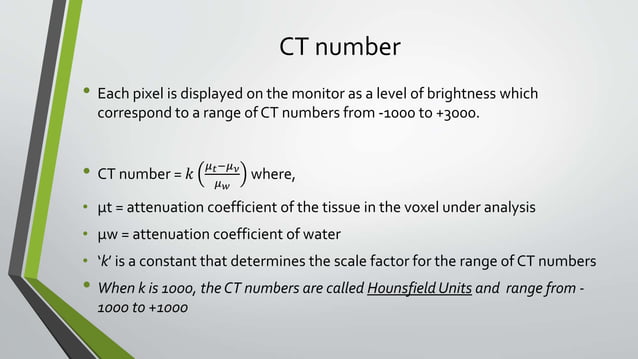 Image reconstruction in computed tomography | PPTX
