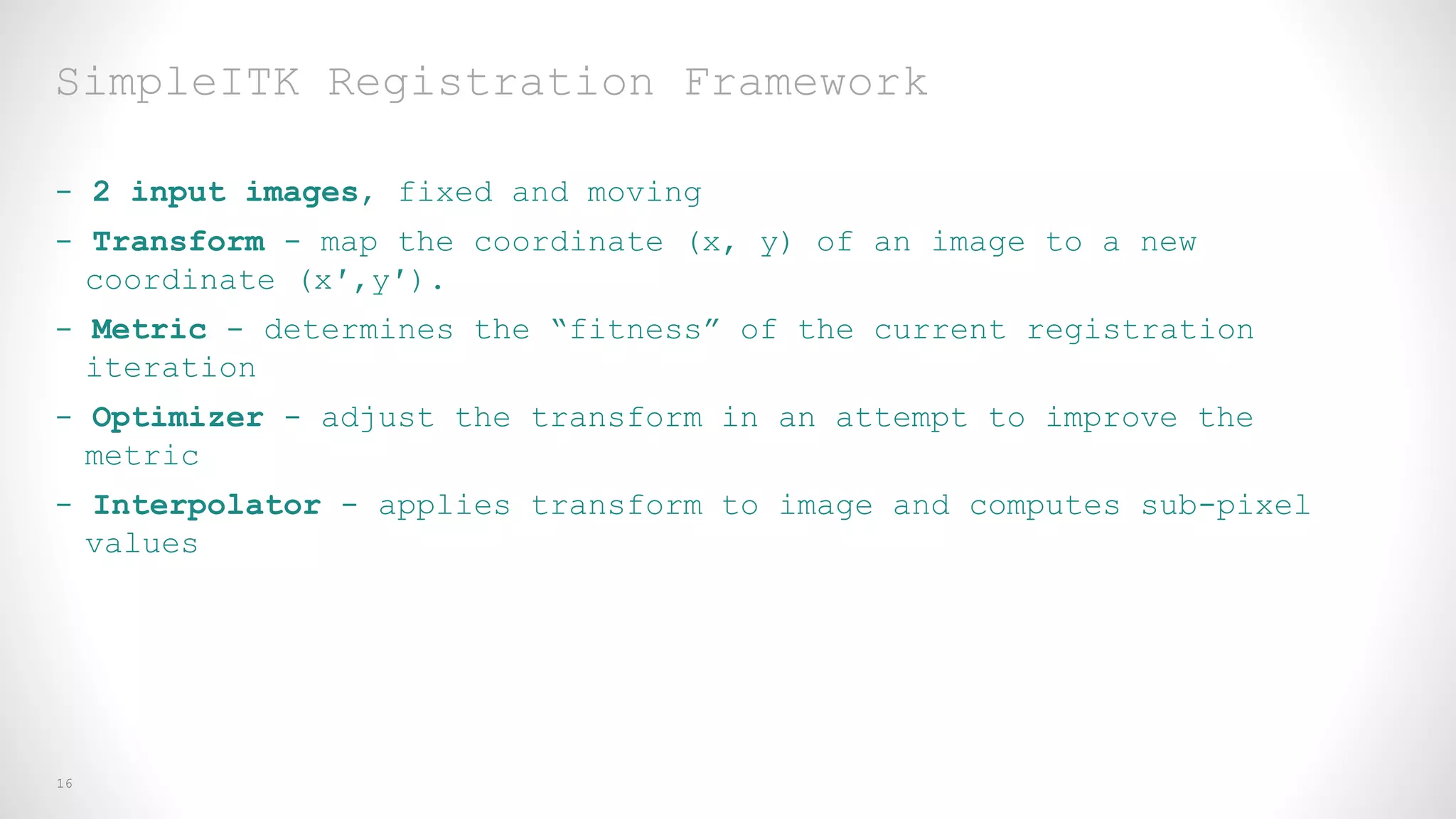 Image registration by using SimpleITK | PPTX