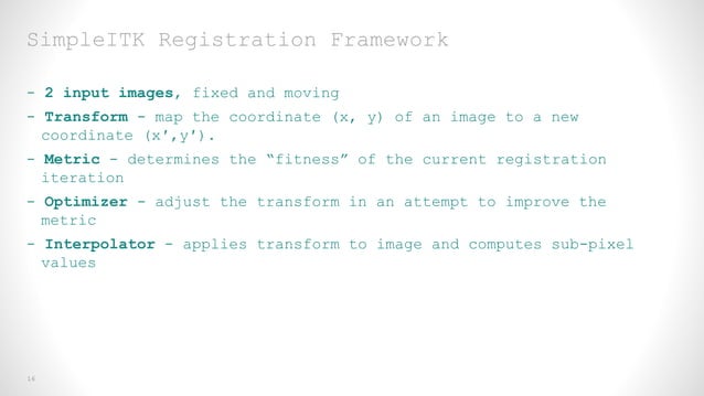 Image registration by using SimpleITK | PPTX