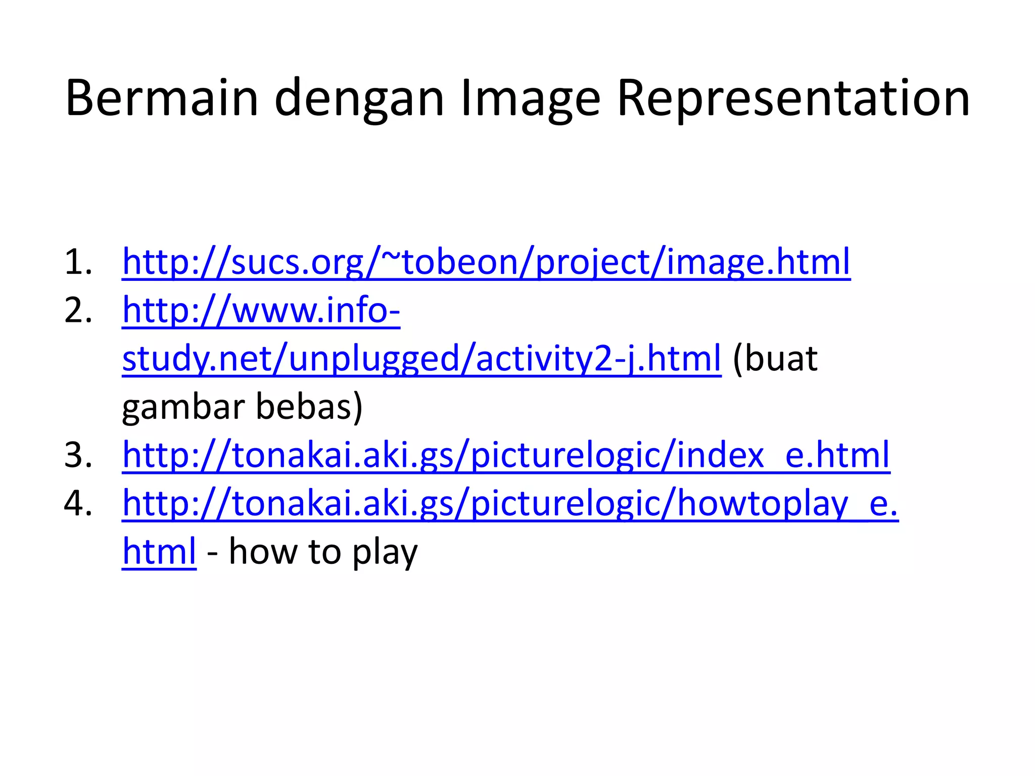 Image representation | PPTX