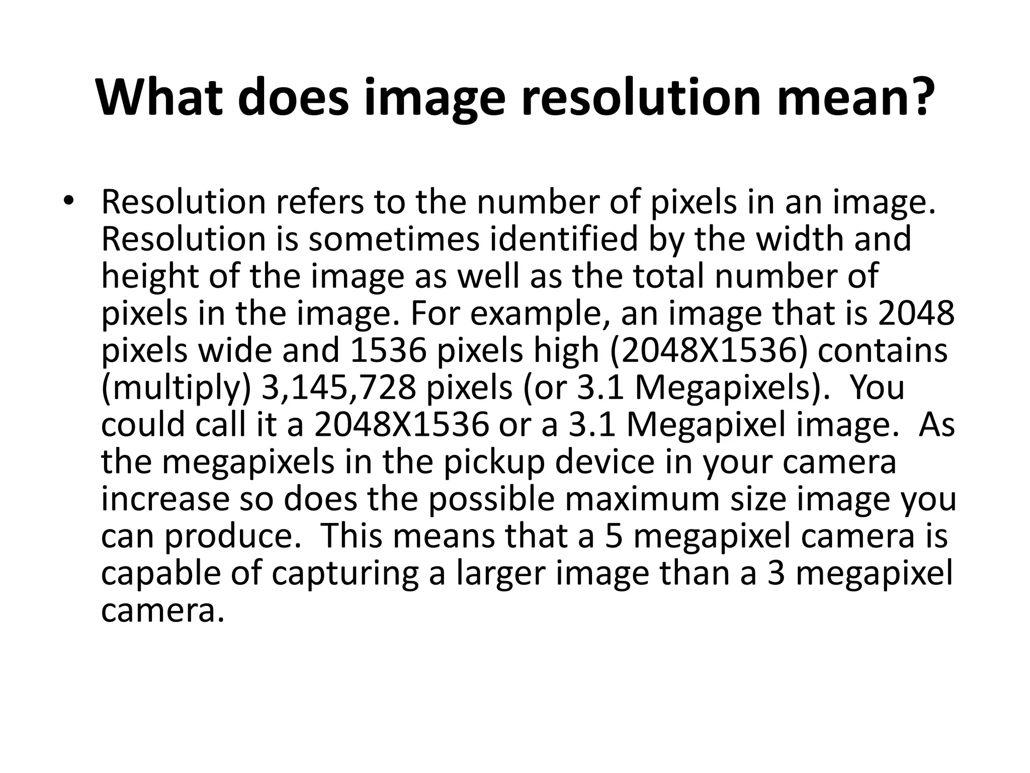 Image resolution | PPTX