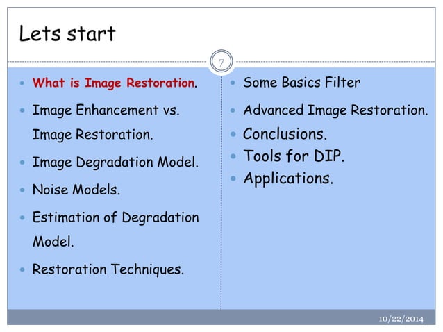 Image Restoration (Digital Image Processing) | PDF