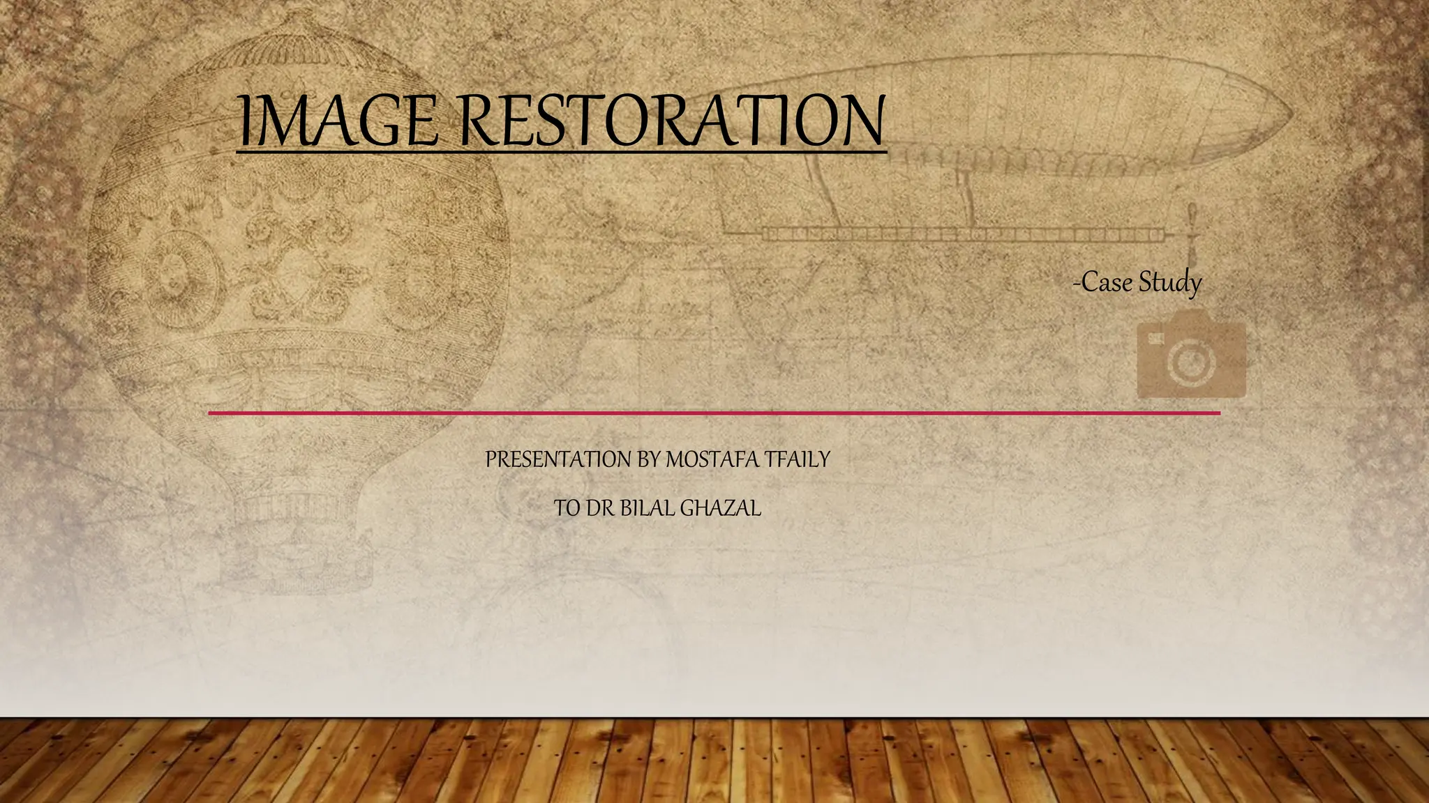 IMAGE RESTORATION [Autosaved].0pptx using matlab | PPT