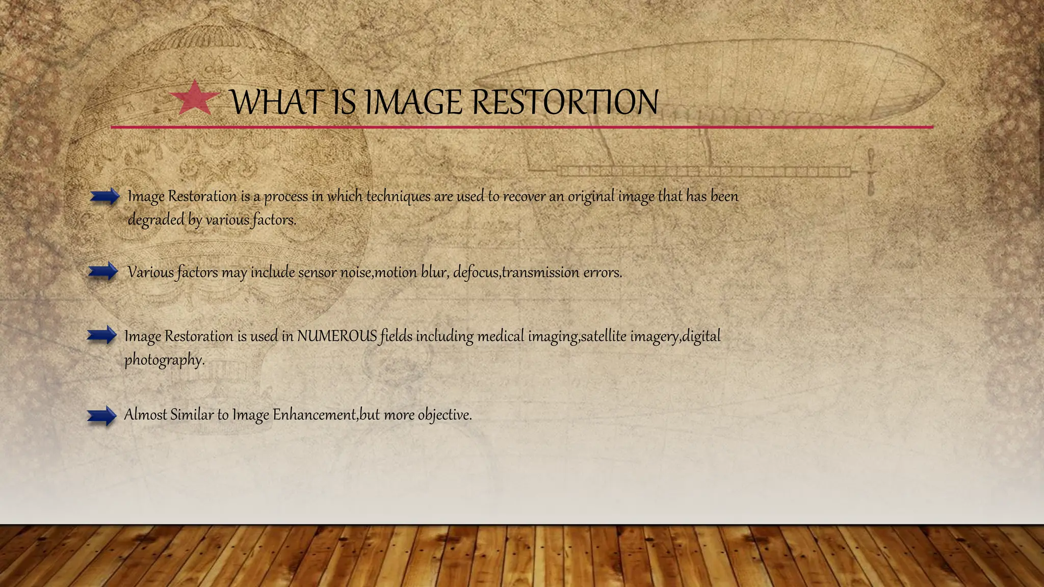 Image Restoration Autosaved 0pptx Using Matlab Ppt 