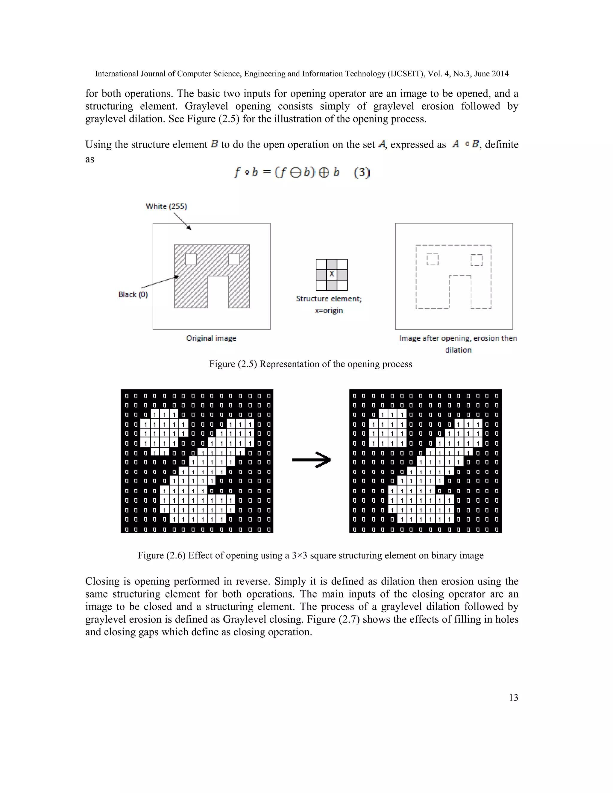 Image restoration based on morphological operations | PDF