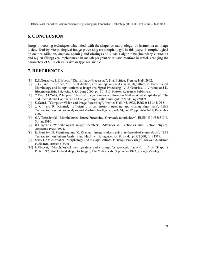 Image restoration based on morphological operations | PDF