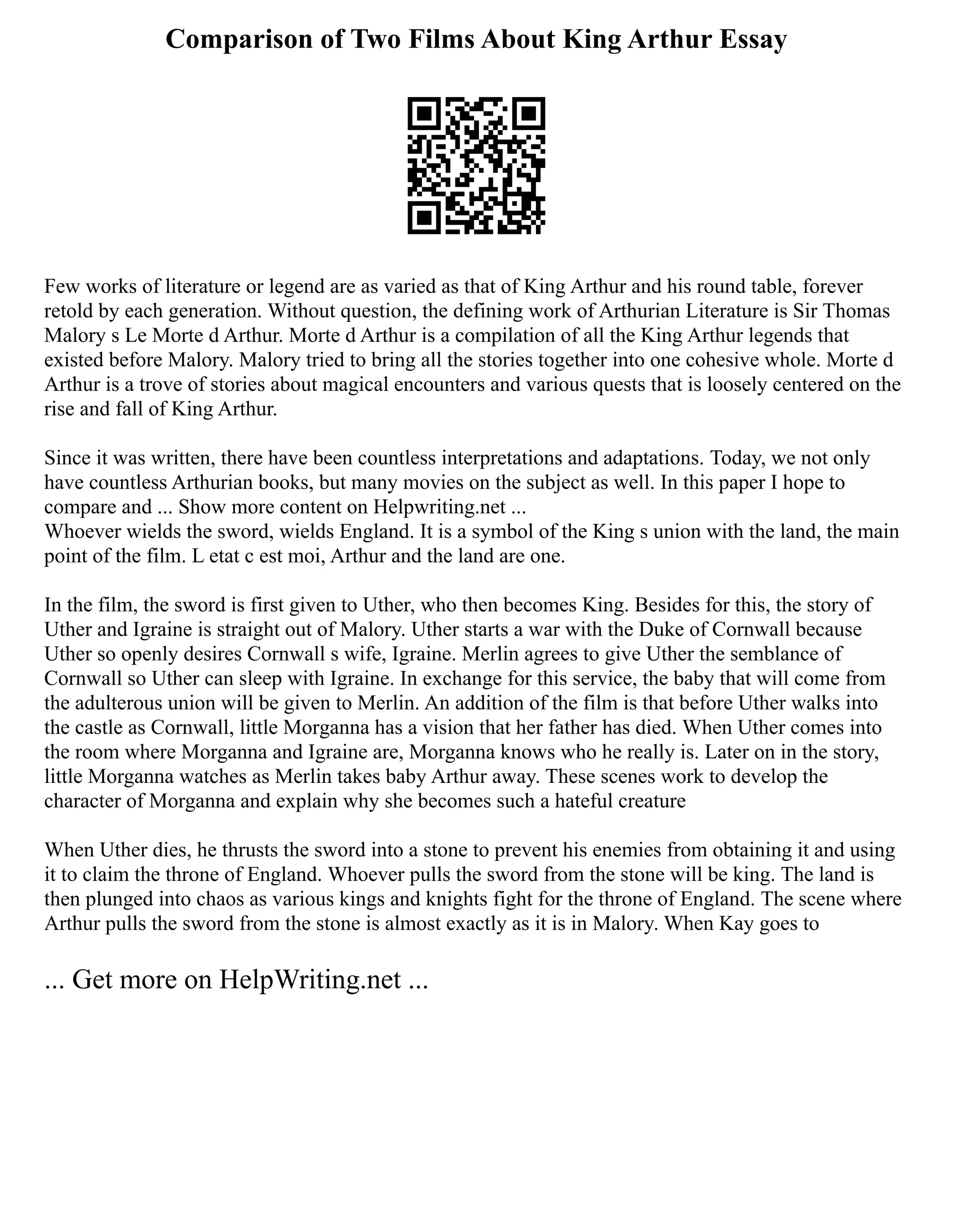 Image Result For Examples Of Compare And Contrast Essa | PDF