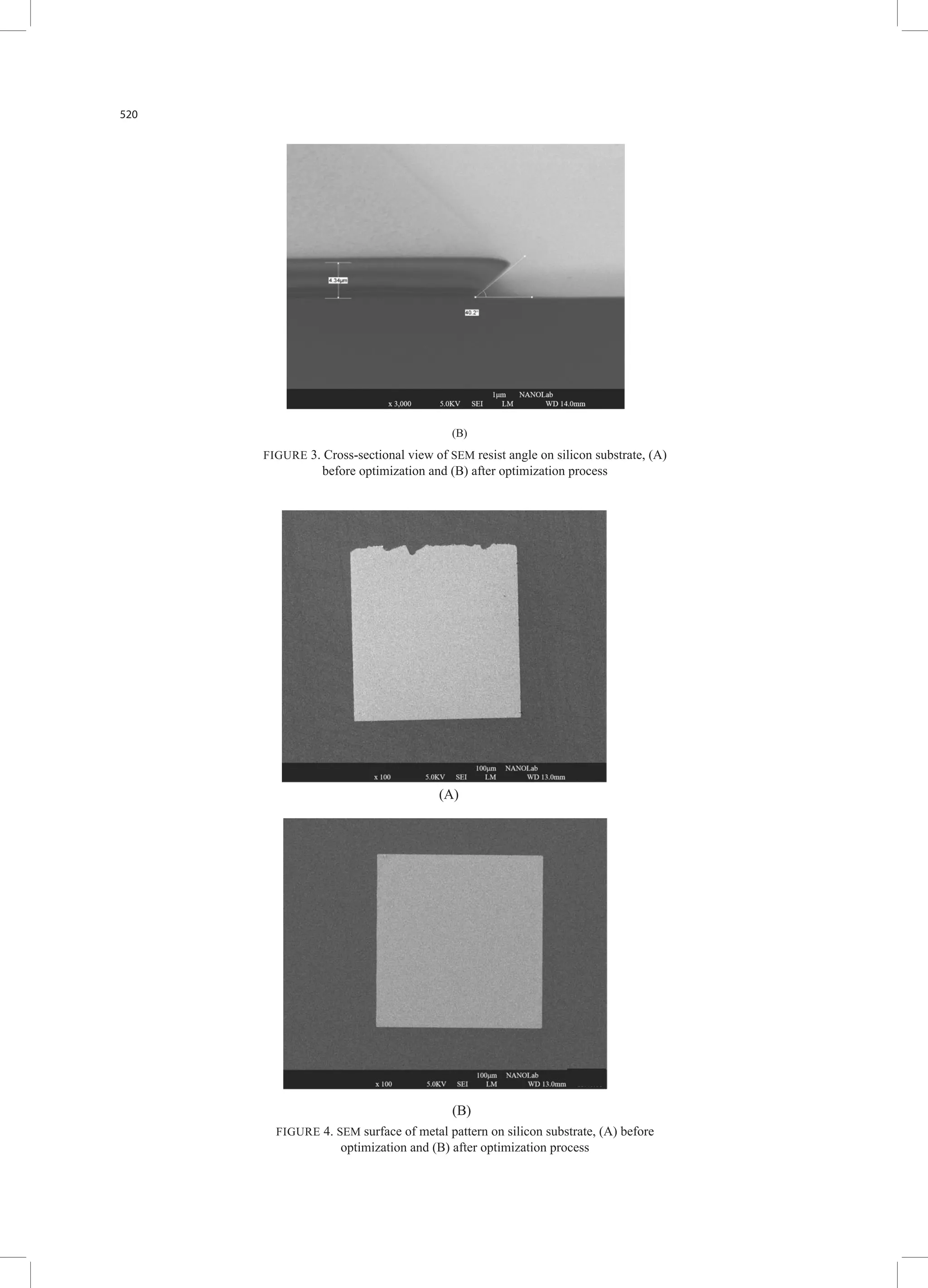 Image reversal resist photolithography of silicon based platinum and ...