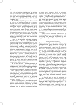Image reversal resist photolithography of silicon based platinum and ...