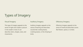Poetic devices: Imageries-in-English-Poetry.pptx