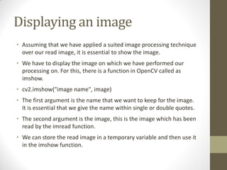 IMAGE ROTATION USING OPENCV data science | PPT