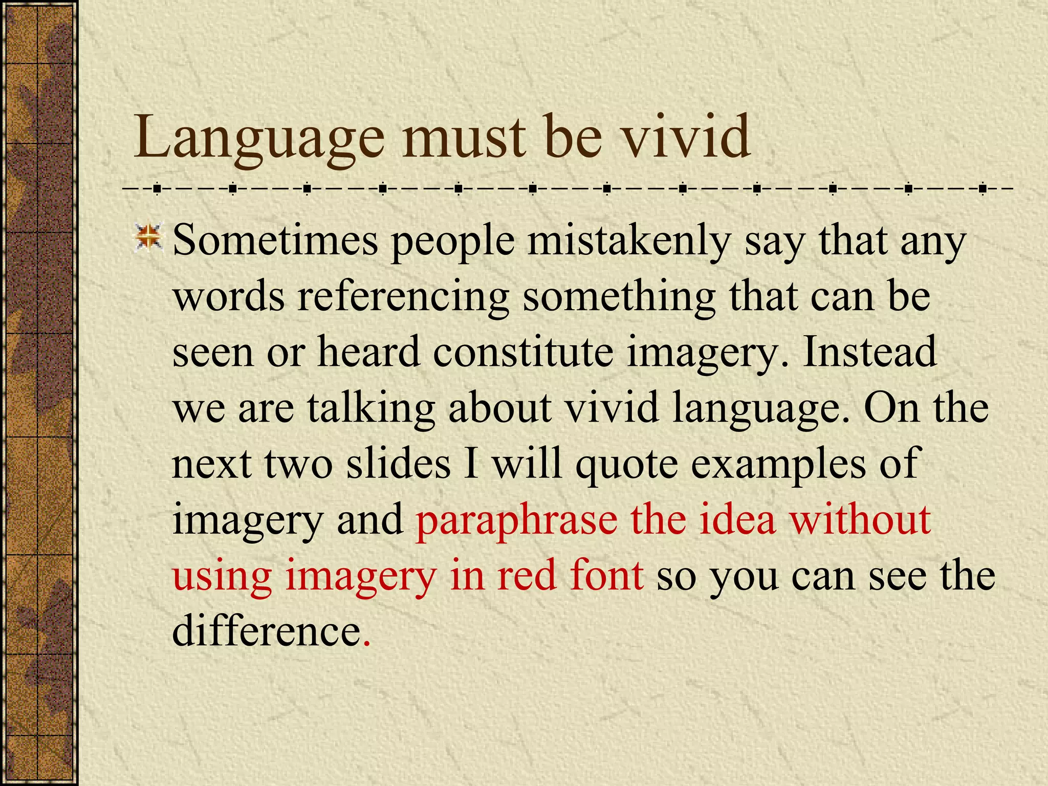 Imagery | PPT