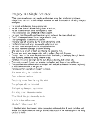 Famous Imagery Poems