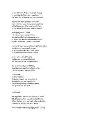 Famous Imagery Poems