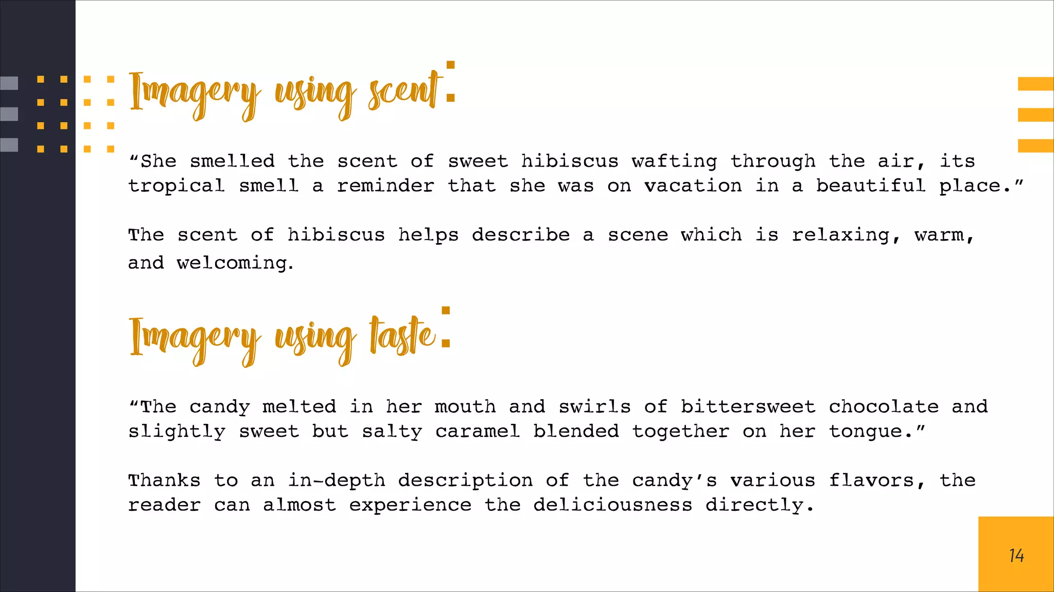 Imagery in Literature // Creative writing for SHS students | PDF ...