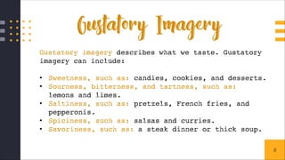 Examples Of Imagery In Literature