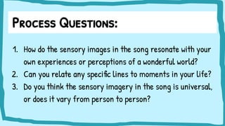 Complete the Graphic organizer based on the the song. | PPT